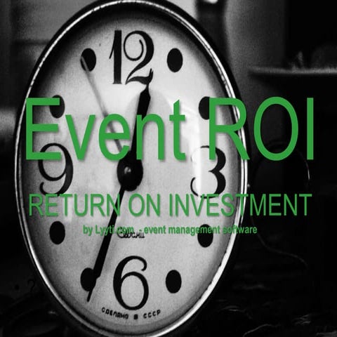 Event ROI - Return on Investment | PPTX