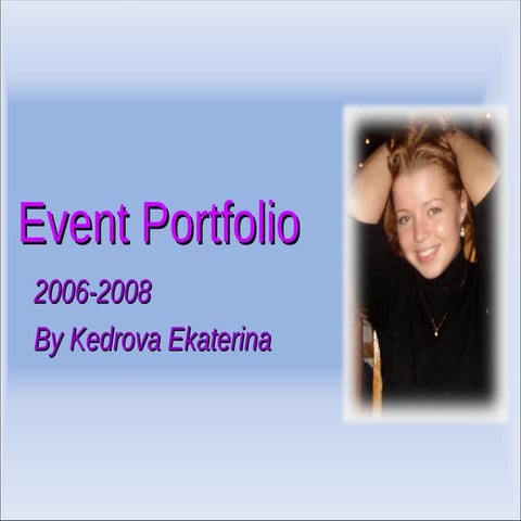 Event portfolio, Best practices | PPT