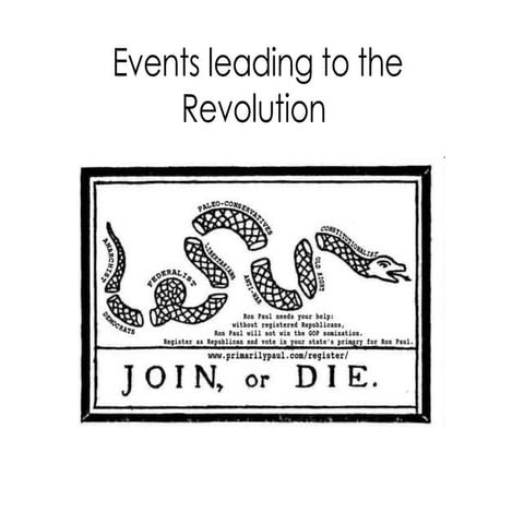 Events leading to the Revolution | PPT | Free Download