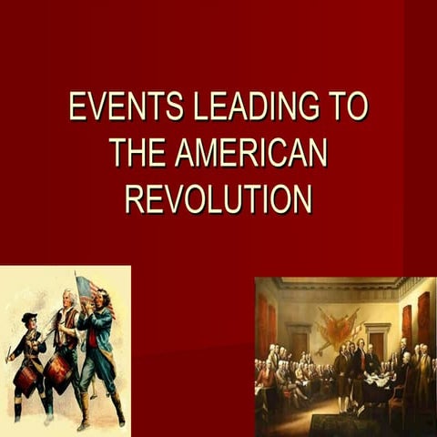 Events leading to the american revolution | PPT