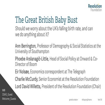 The Great British Baby Bust Presentation | PDF