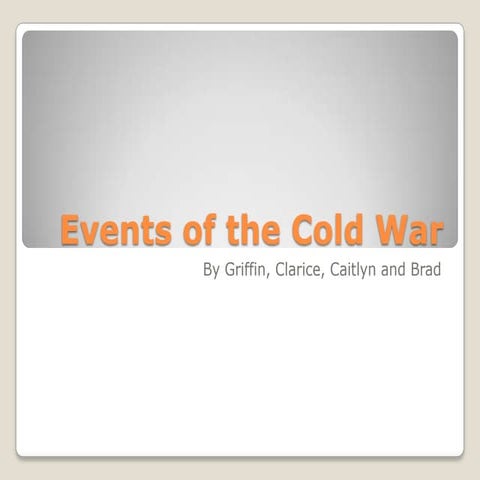 Events of the cold war | PPT