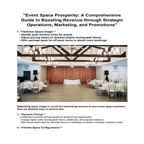 Event Space Prosperity - A Comprehensive Guide to Boosting Revenue through Strategic Operations ...