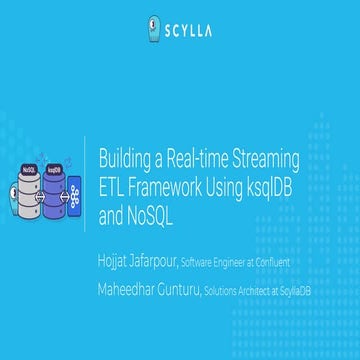 Building A Real Time Streaming Etl Framework Using Ksqldb And Nosql Pdf