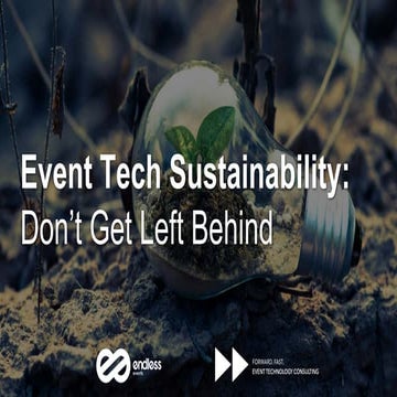 Sustainable Events Using Event Technology | PDF