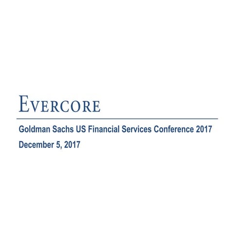 Evercore Investor Presentation | PPTX