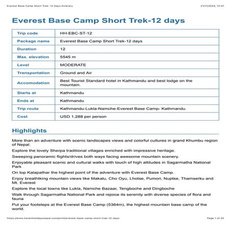 Is Everest Base Camp Trek Risky? know what is it | PDF