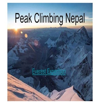 Mount Everest: Brief Introduction | PPTX