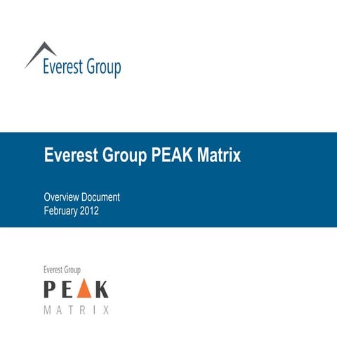Everest Group PEAK Matrix Overview | PDF