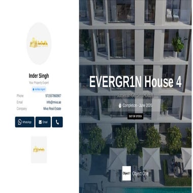 EVERGR1N HOUSE 4 at Jumeirah Garden City – Object 1 | PDF