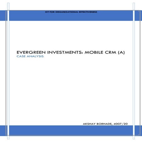 Evergreen Investments | PDF
