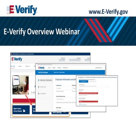 eVerify Overview and Detailed Instructions to Set up an account | PDF