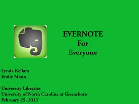 How I use evernote | PPT