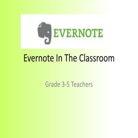 Presentation evernote | PPTX