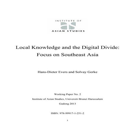 Local Knowledge and the Digital Divide | PPT