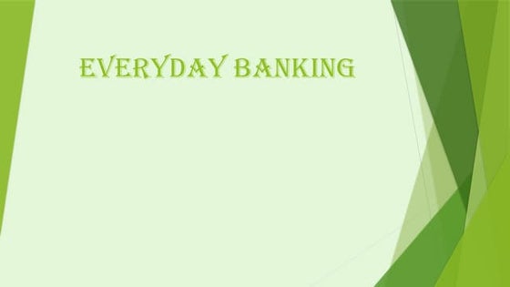 Branch Banking (Structure) | PPT