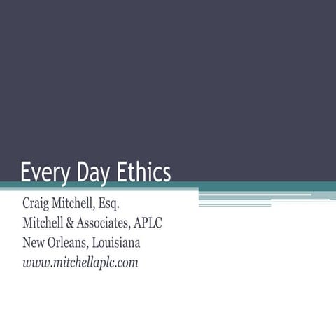 Every Day Ethics | PPSX