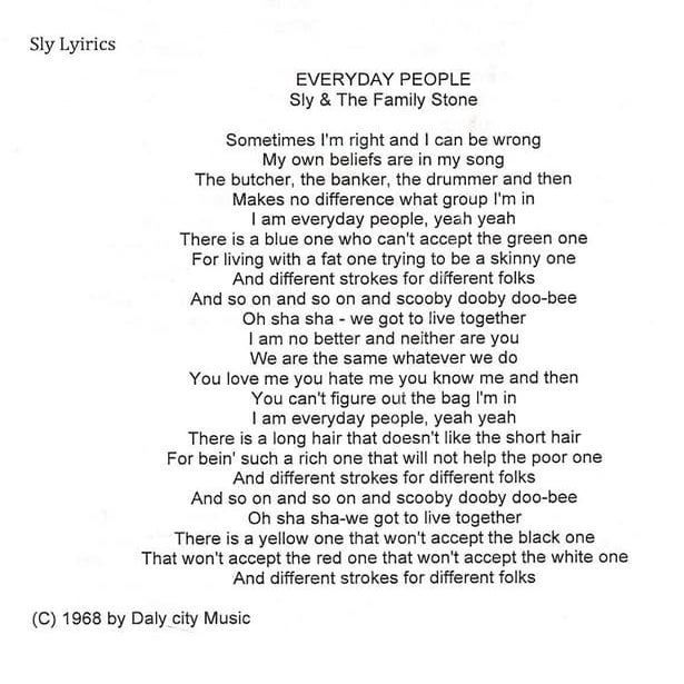 Everyday People | PDF