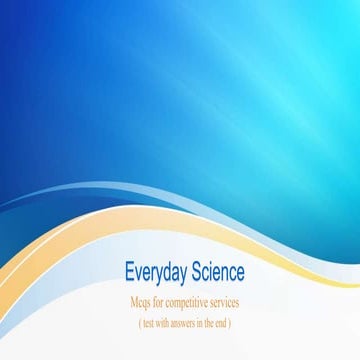 Everyday science | PPTX