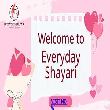 Everyday Shayari PPT For Every Age Group | PPTX