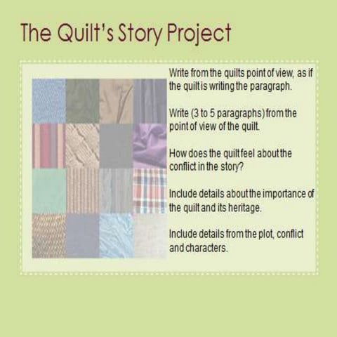 Everyday use quilt project | PPTX