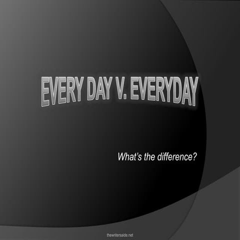 Every day v. Everyday | PPTX
