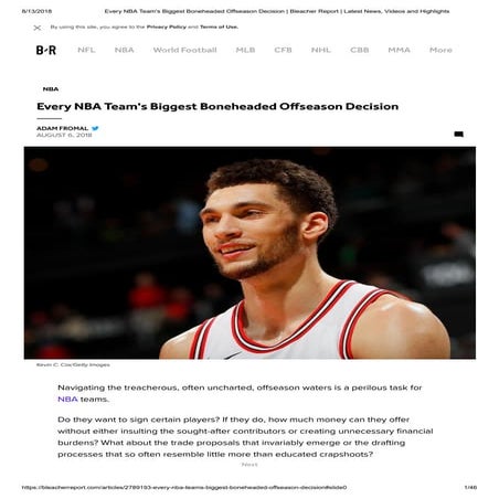 Every nba teams biggest boneheaded offseason decision | PDF