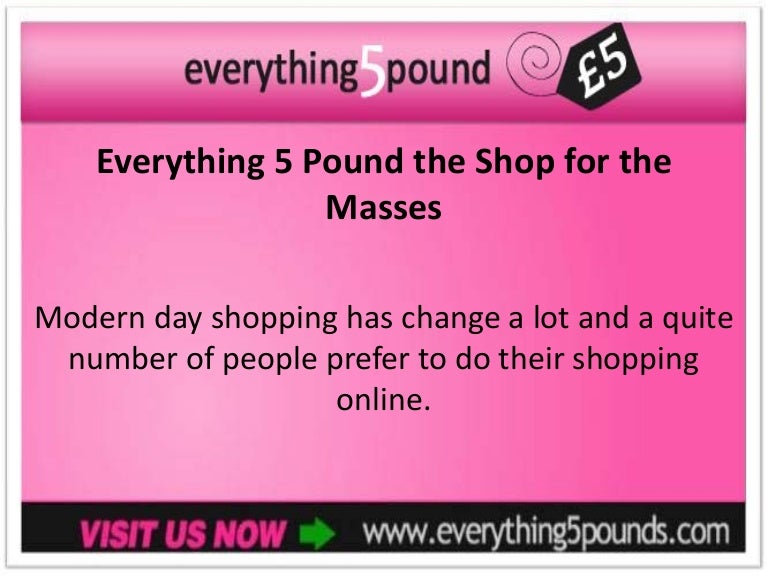 Everything 5 Pounds - The most affordable online clothes store