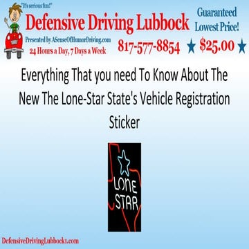 All You Need To Know About The New Texas Vehicle Registration Sticker ...
