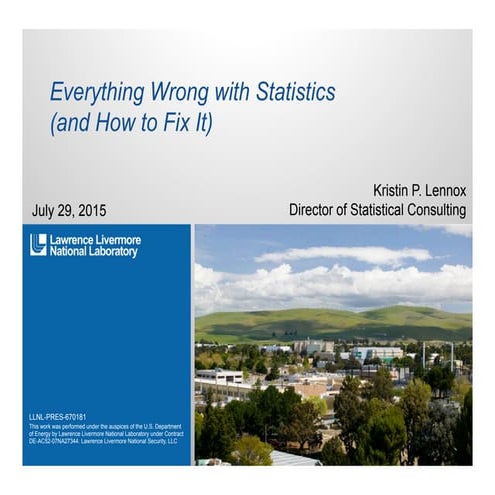 Everything wrong with statistics (and how to fix it) | PDF