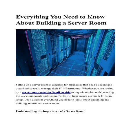 Everything You Need to Know About Building a Server Room.pdf