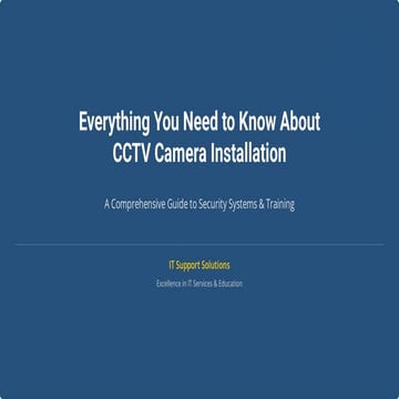 9 Features to Look for in a CCTV Camera Installation Service | PDF