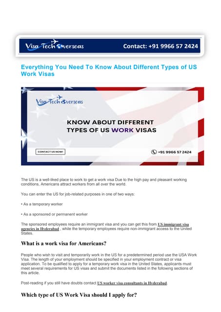 Us visa types | DOCX | North America Travel | Travel Locations