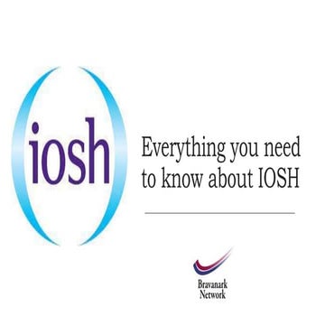 Everything you need to know about IOSH Course | PPT