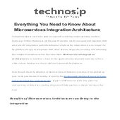 Everything You Need to Know About Microservices Integration ...