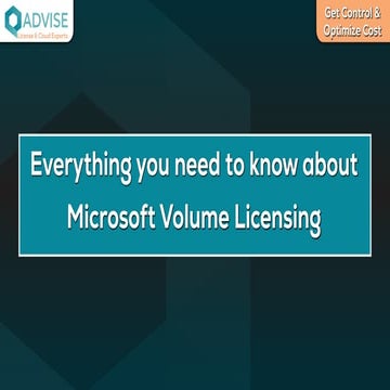 Everything You Need To Know About Microsoft Volume Licensingpdfpdf
