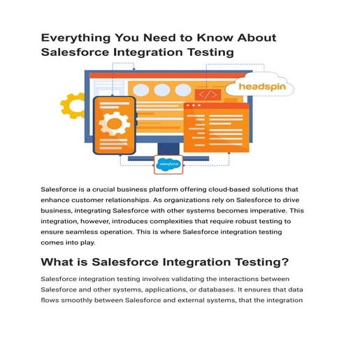 Everything You Need To Know About Salesforce Integration Testing Pdf