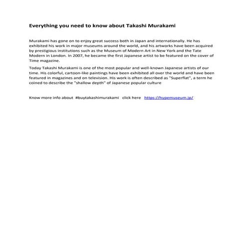 Everything you need to know about Takashi Murakami.docx