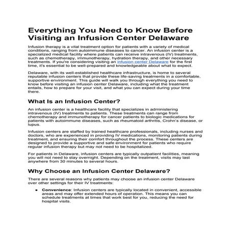Expert Care and Comfort at Infusion of Delaware.docx