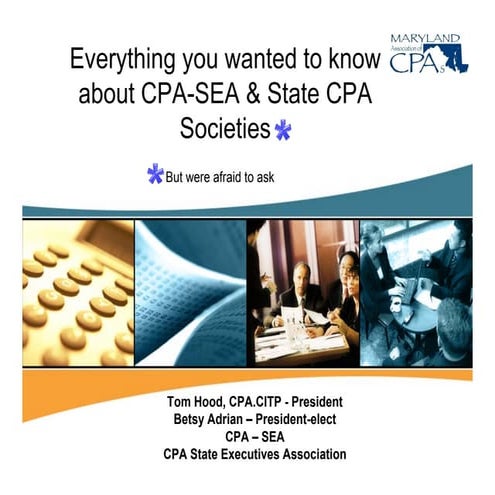 Everything You Wanted To Know About Cpa Sea & State Cpa Societies | PDF