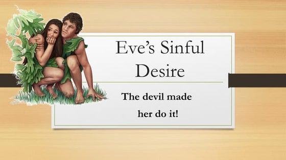 The story of ADAM AND EVE, “The first sin” | PPT