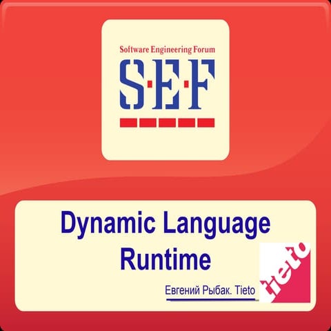 Dynamic Language Runtime | PPT