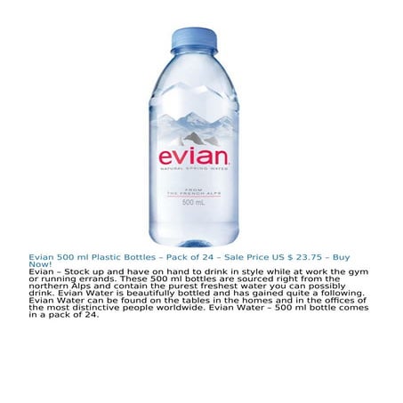 Evian Pure and Fresh Water | PDF