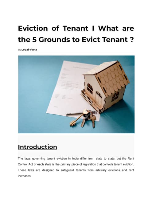 How to Send Legal Notice to Vacate Rental Property? | PPT
