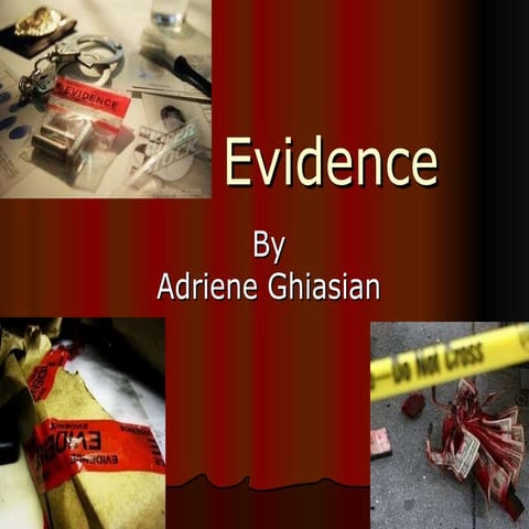 Evidence!! | PPT