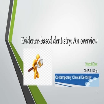 Evidence based dentistry | PPTX