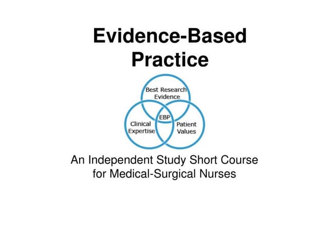 Evidence Based Practice Ppt