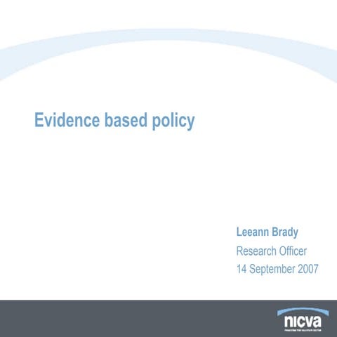 Evidence Policy | PPT