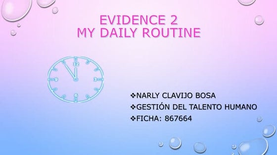 MY DAILY ROUTINE | PPT