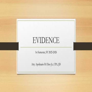 LLB LAW NOTES ON LAW OF EVIDENCE | PDF